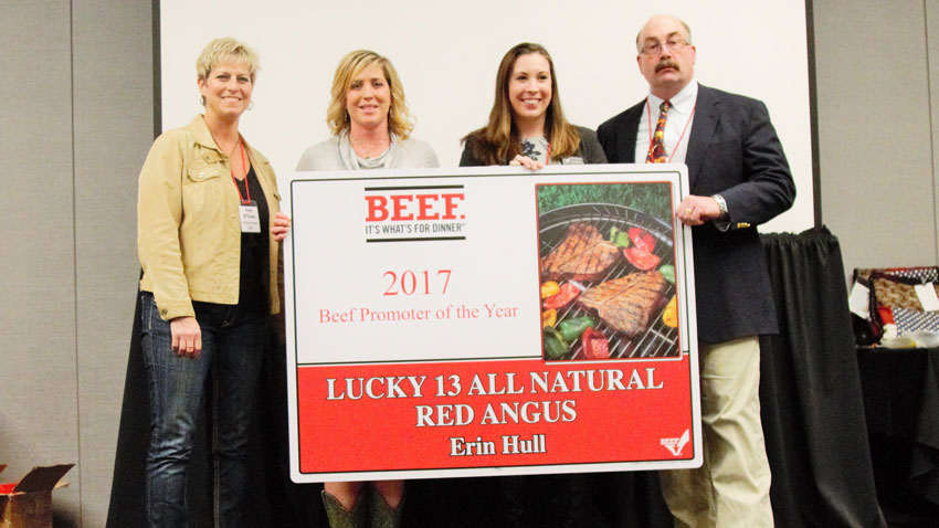 Lucky 13 All Natural Red Angus Beef Name Beef Promoter of the Year